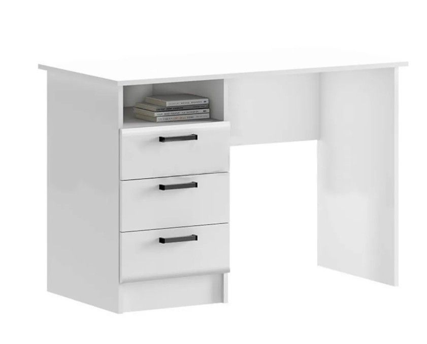 Письменный стол НОНТОН Вега NEW Стол письменный (Белый глянец, белый ...