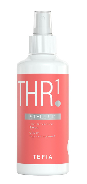 Tefia. Спрей термозащитный для укладки волос с маслом персика профессиональный Heat Protection ...