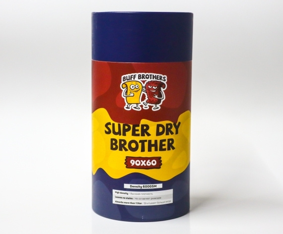 BUFF BROTHERS SUPER DRY BROTHER DARK BLUE Микрофибра для сушки, 90x60см ...