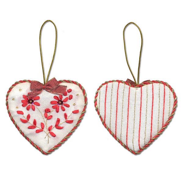 Набор для вышивания "PANNA" IG-1274 "Новогодняя игрушка. Сердечко" 8 ...