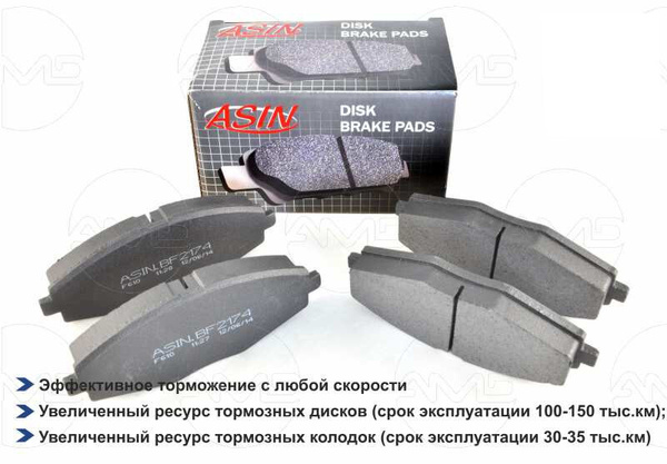 Колодка дискового тормоза 96273708 ASIN.BF2174 для DAEWOO Nexia R13 ...