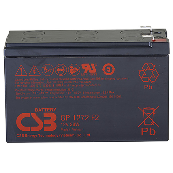 CSB GP1272 F2 Аккумулятор CSB 12V/28W купить на OZON по низкой цене ...