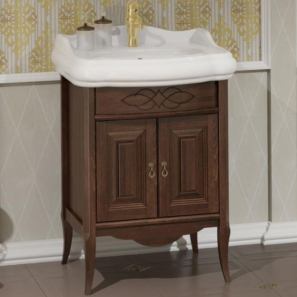 Тумба Opadiris Лоренцо 60, цвет светлый орех (под раковину Cerastyle Виктория 60), без раковины ...