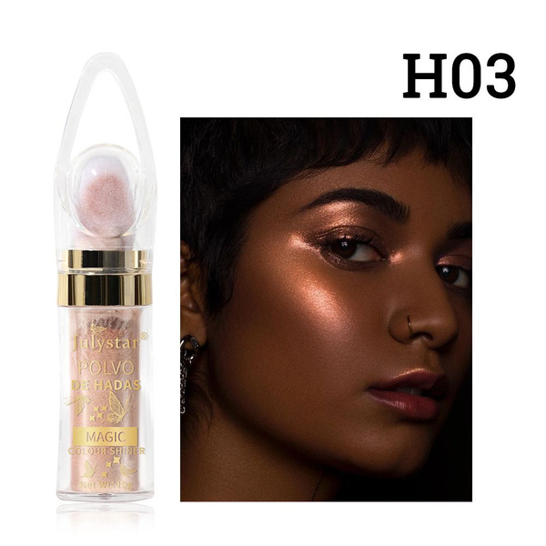 Пэт Pink Body Highlight Powder Лицевая осветляющая тонкая и блестящая ...