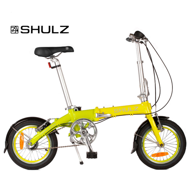 Складной велосипед Shulz Hopper Mini жёлто-зелёный купить на OZON по низкой цене (388258946)