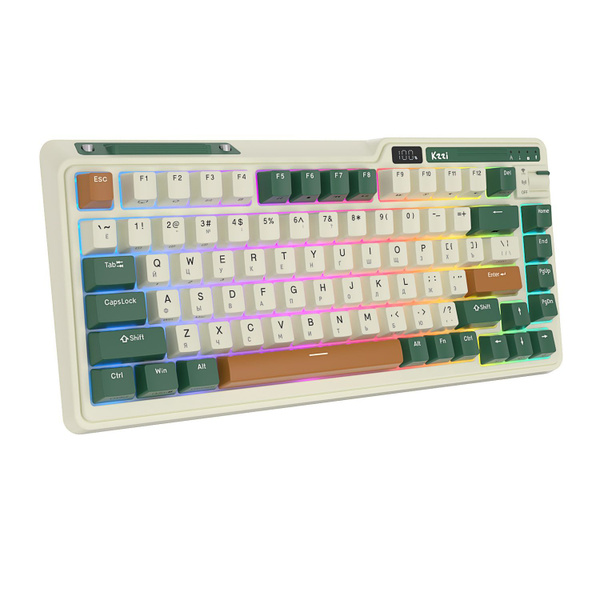 RK Royal Kludge Игровая клавиатура беспроводная KZZI K75, (RK Red ...