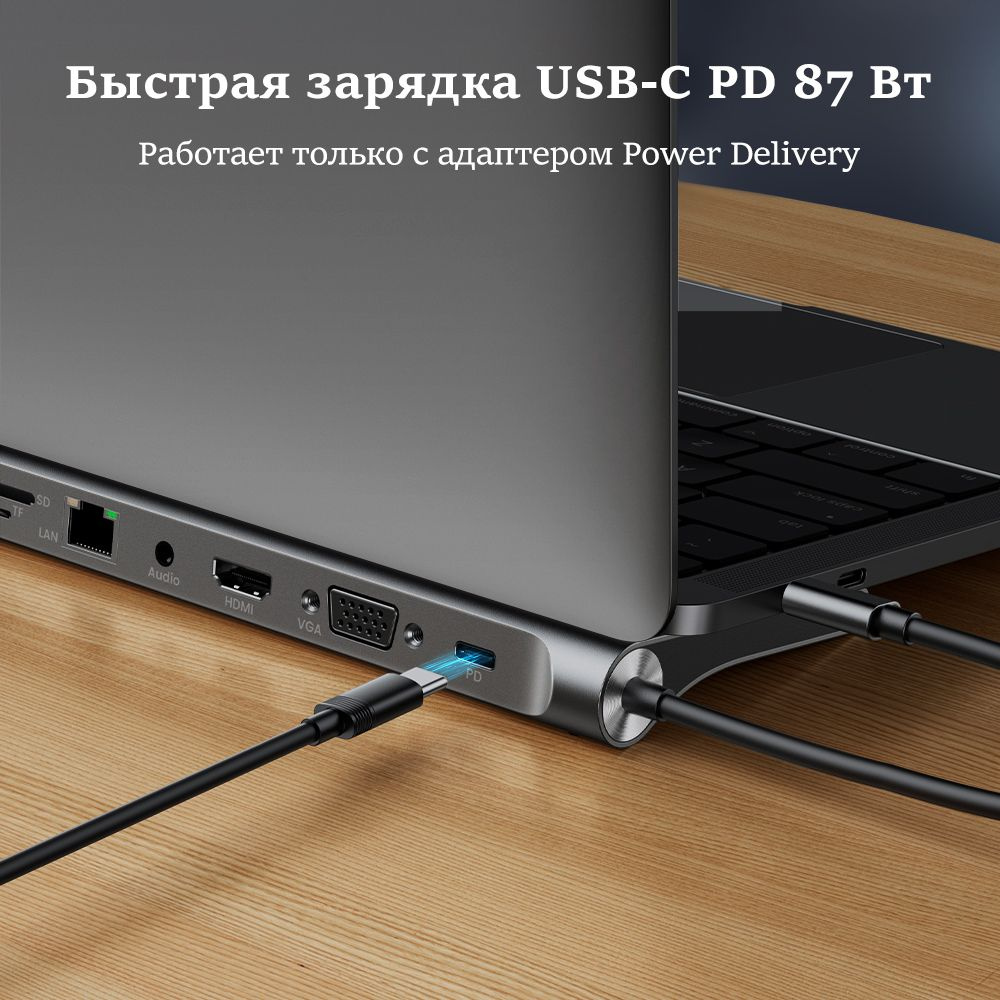 USB разветвитель 11 в 1 USB HUB Type C док станция Usb 3.0 хаб 3 0 ...