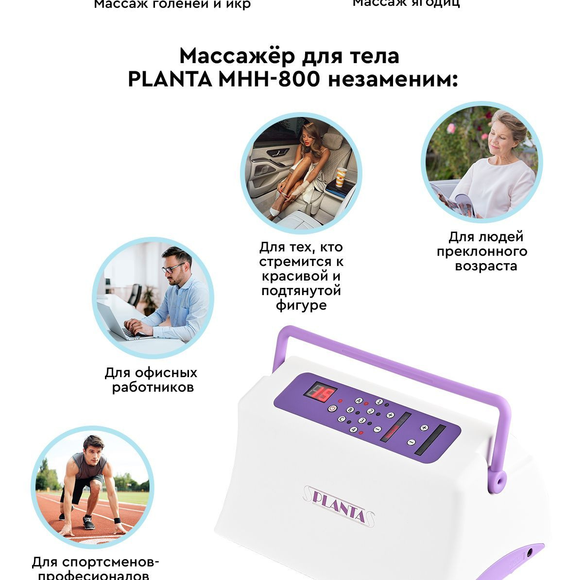 Профессиональный компрессионный лимфодренажный массажер для тела PLANTA ...