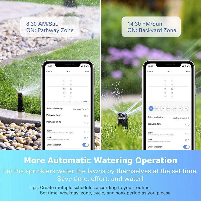 Сектор 8 Умный контроллер орошения сада, садовый электромагнитный ...