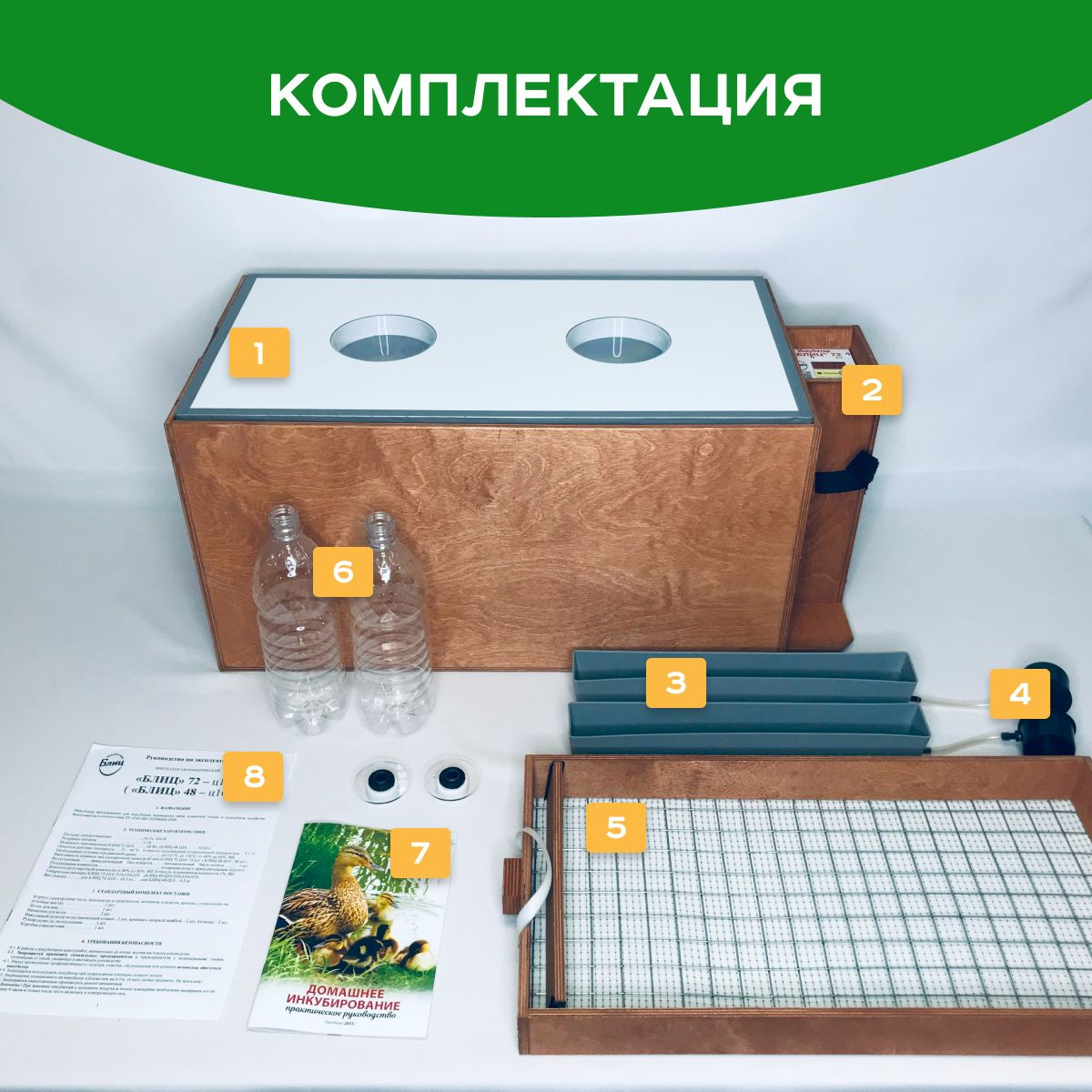 Инкубатор автоматический БЛИЦ 72 яиц цифровой Ц10 - купить с доставкой ...