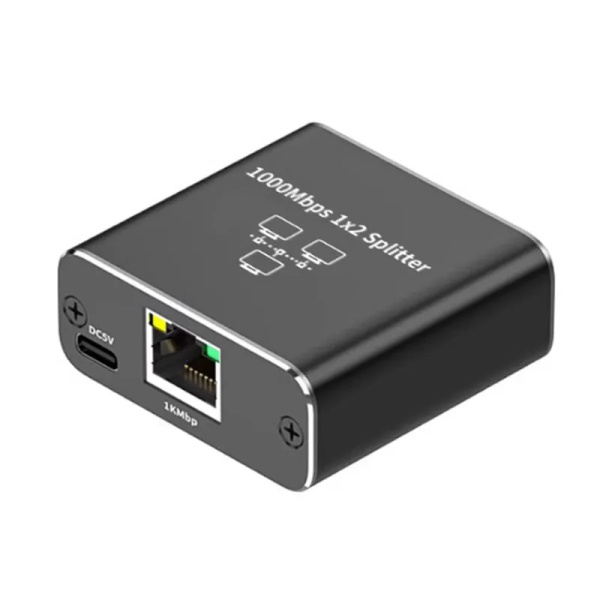Разветвитель Gigabit Ethernet 1 в 2 выхода, 1000 Мбит/с - LAN/Интернет ...