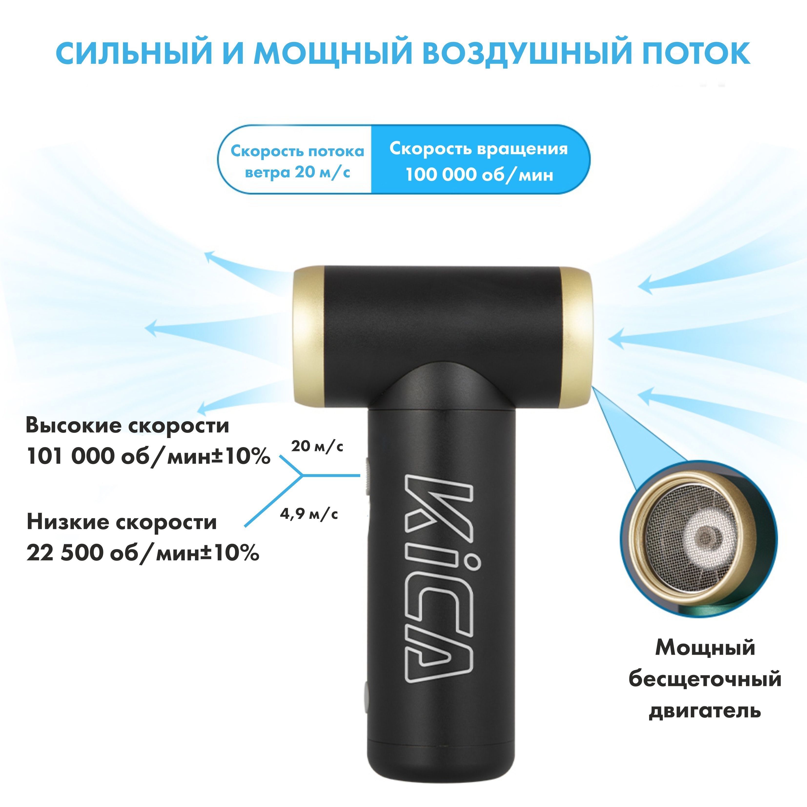 Воздуходувка беспроводная для пк, портативный насос, компрессор для ...