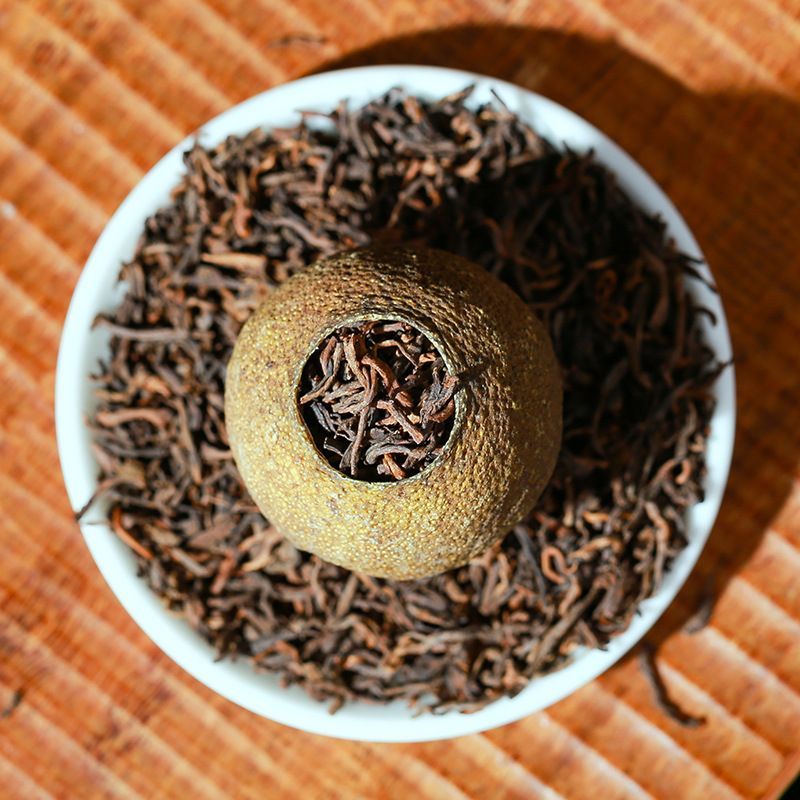 Пуэр, чай листовой в мандарине, подарочный набор 150 г. - купить с ...