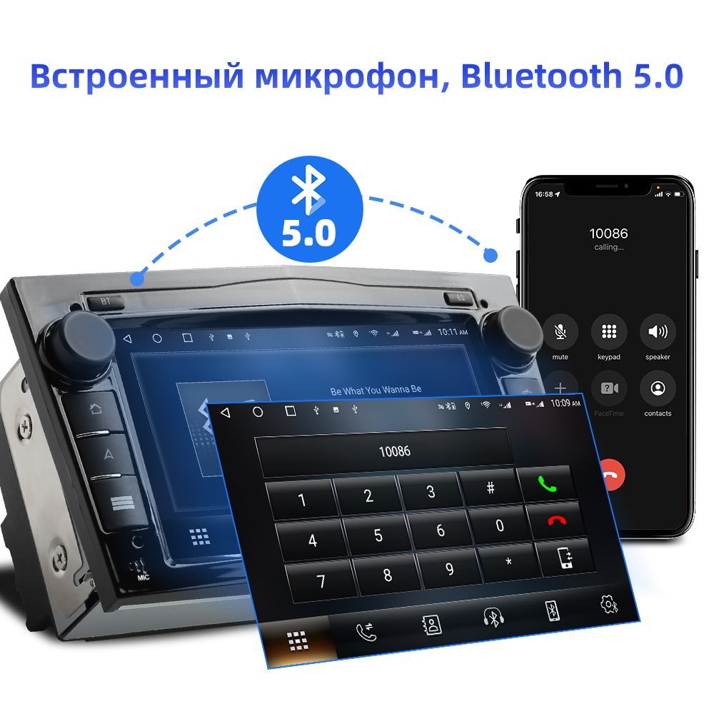 ISUDAR Штатная магнитола подходит для Opel Astra H G J Antara Vectra C ...