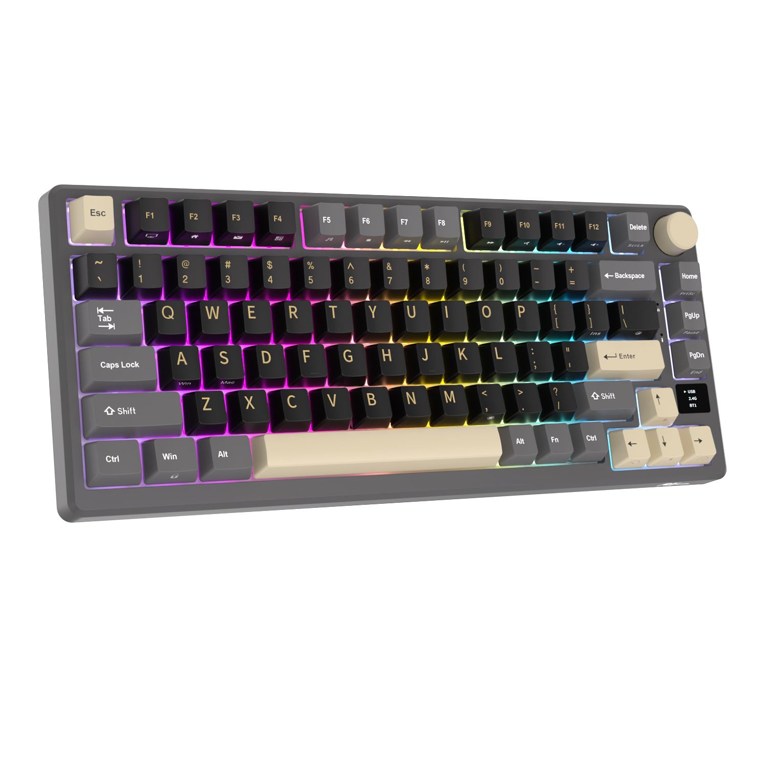 RK Royal Kludge Игровая клавиатура беспроводная RK M75, (RK Brown ...