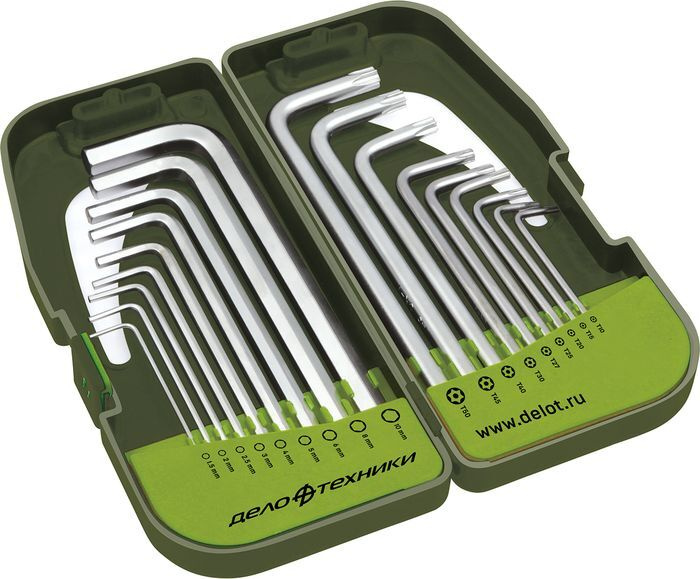Набор ключей Дело техники, шестигранных и Torx удлиненных, 564518 ...