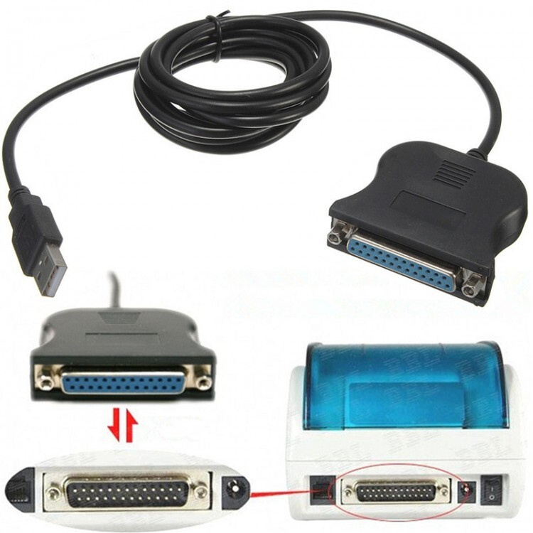 Кабель USB 2.0 Кабель-переходник, USB Am - LPT DB25F, 0.8 м - купить по ...