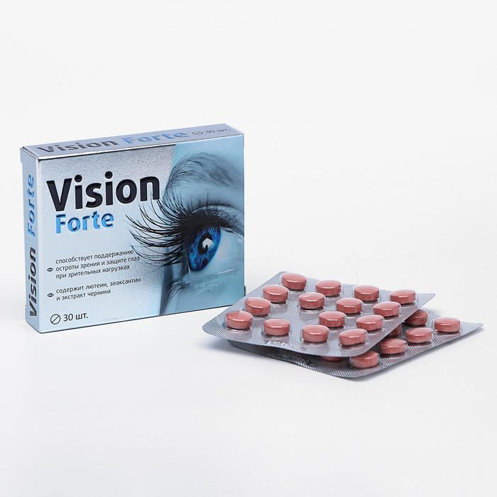 Vision Forte, комплекс для зрения, с лютеином, зеаксантином и ...