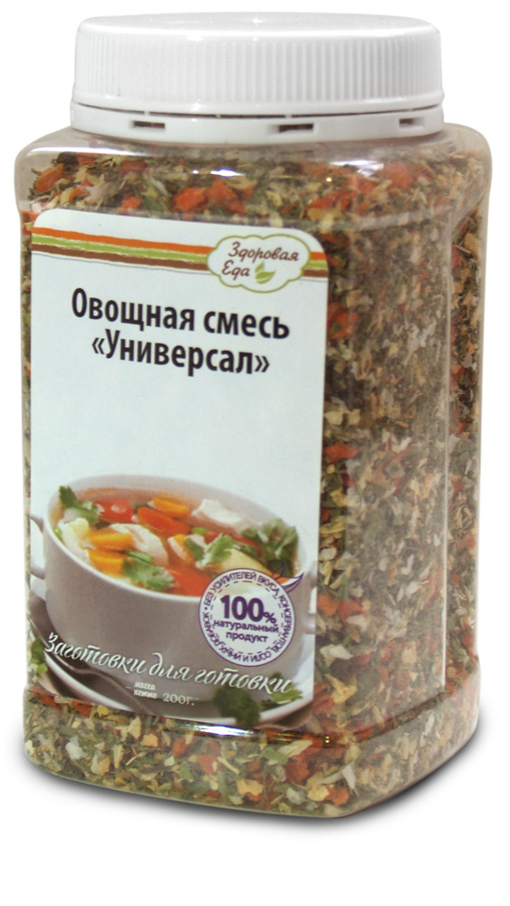 Овощи сушеные Здоровая еда смесь "Универсал" приправа для заправки супа ...