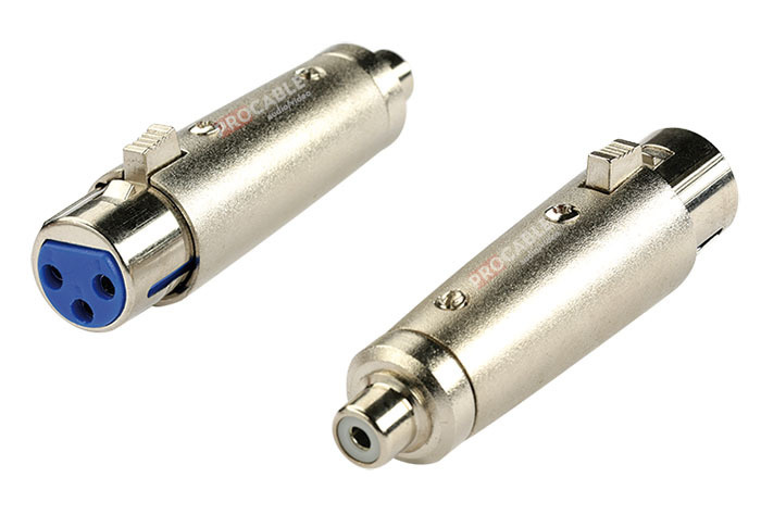 Переходник XLR (CANON) гнездо RCA гнездо - купить с доставкой по ...