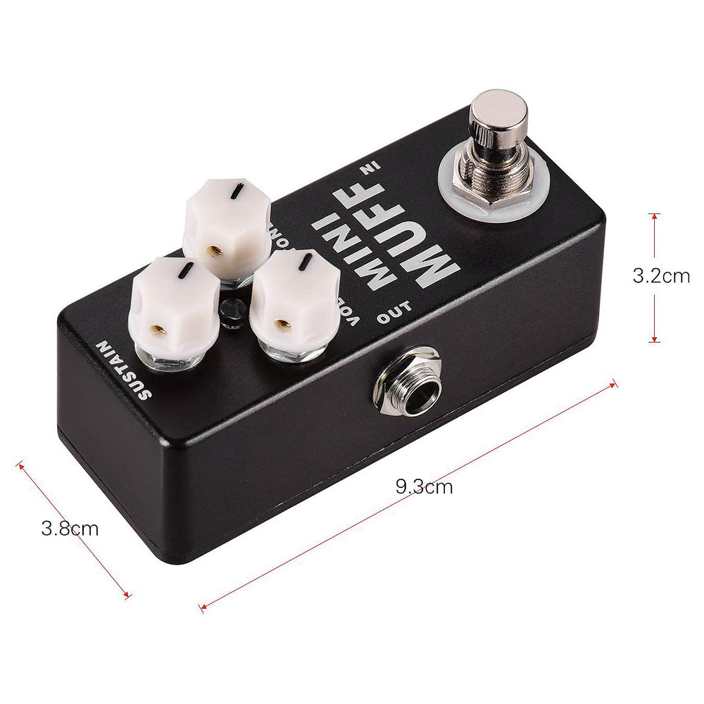 Mini Muff Fuzz Distortion Педаль эффектов совместим с электрогитары купить на OZON по низкой ...