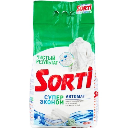 Стиральный порошок автомат Sorti Супер Эконом, 6000 г - купить с ...