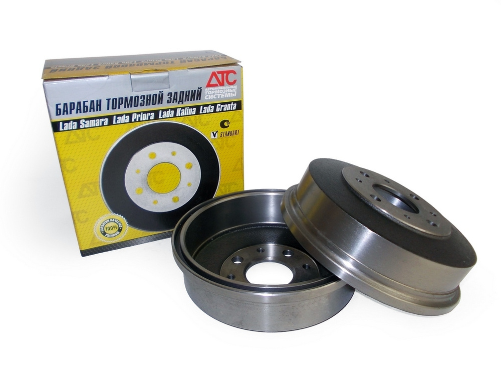 Задний тормозной барабан АТС-STANDART 11186 (черный,чугун) для а/м 2108 ...