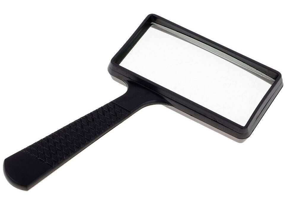 Лупа Kromatech ручная прямоугольная 3x, 100x50 мм, черная - купить с доставкой по выгодным ценам ...