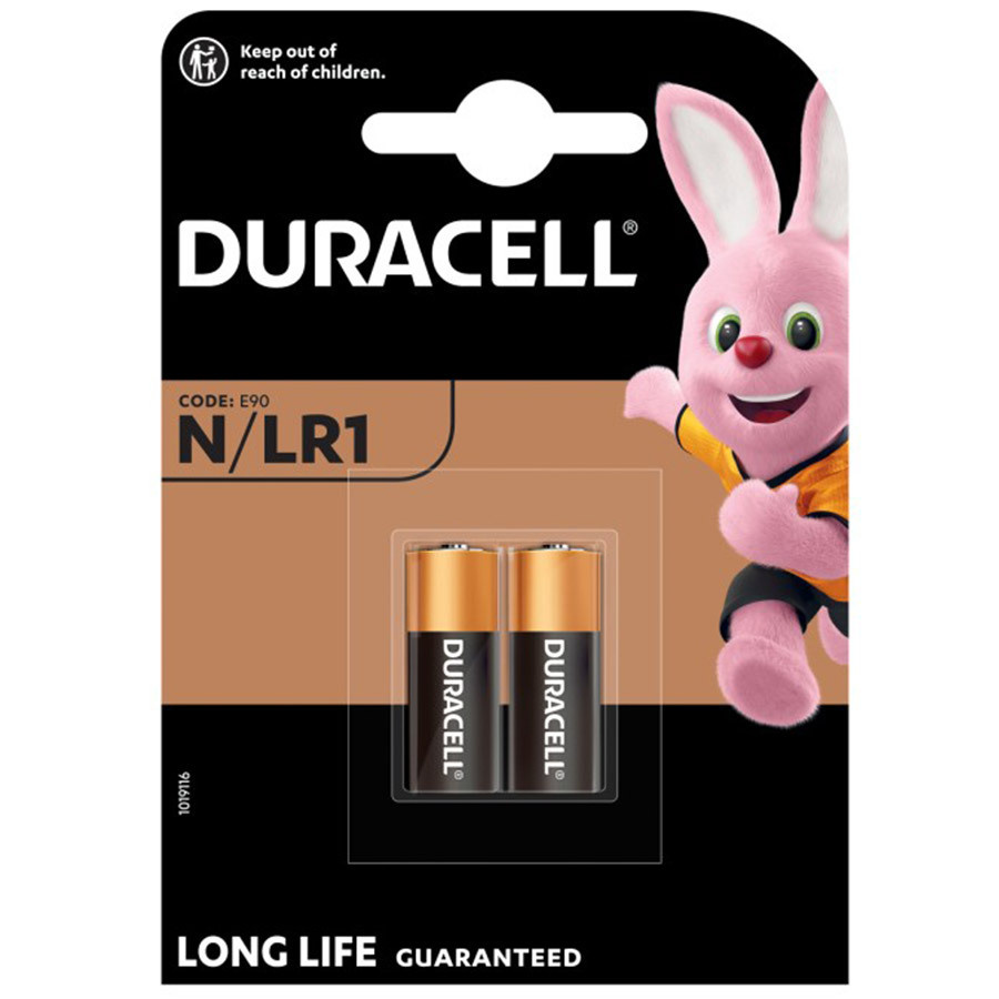Батарейка (2шт) DURACELL N LR1 MN9100 1.5В щелочная (алкалиновая)(бл2 ...