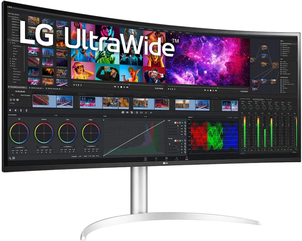 LG 39.7" Монитор UltraWide 40WP95C-W (40WP95C-W.ARUZ), белый, черный ...