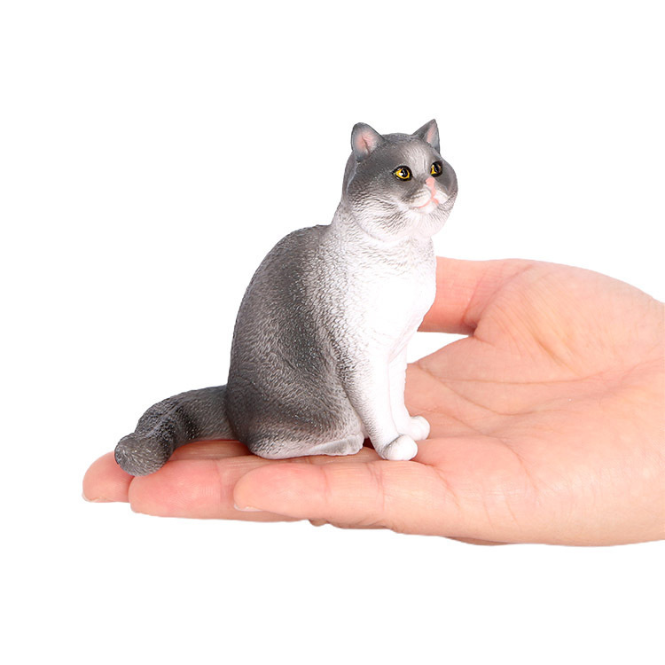 Реалистичная фигурка кошки Короткошерстная кошка,игрушка статуэтка My ...