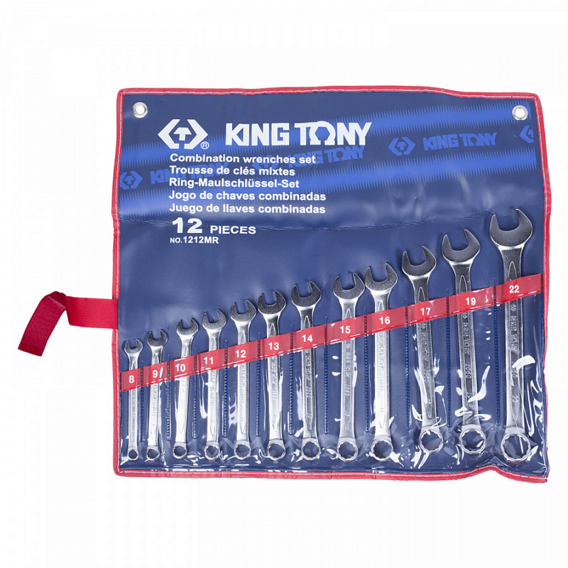 Набор комбинированных ключей, 8-22 мм, 12 предметов KING TONY 1212MR ...