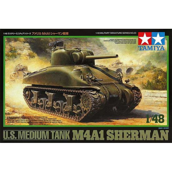Сборная военная модель Tamiya 325230 1/48 scale US M4A1 Sherman Medium ...