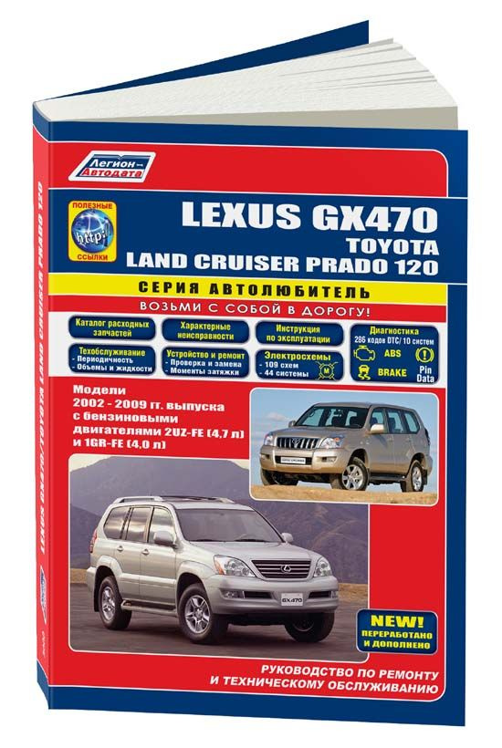 Lexus GX470, Toyota Land Cruiser Prado 120 2002-09 бензин 2UZ-FE(4,7 ...