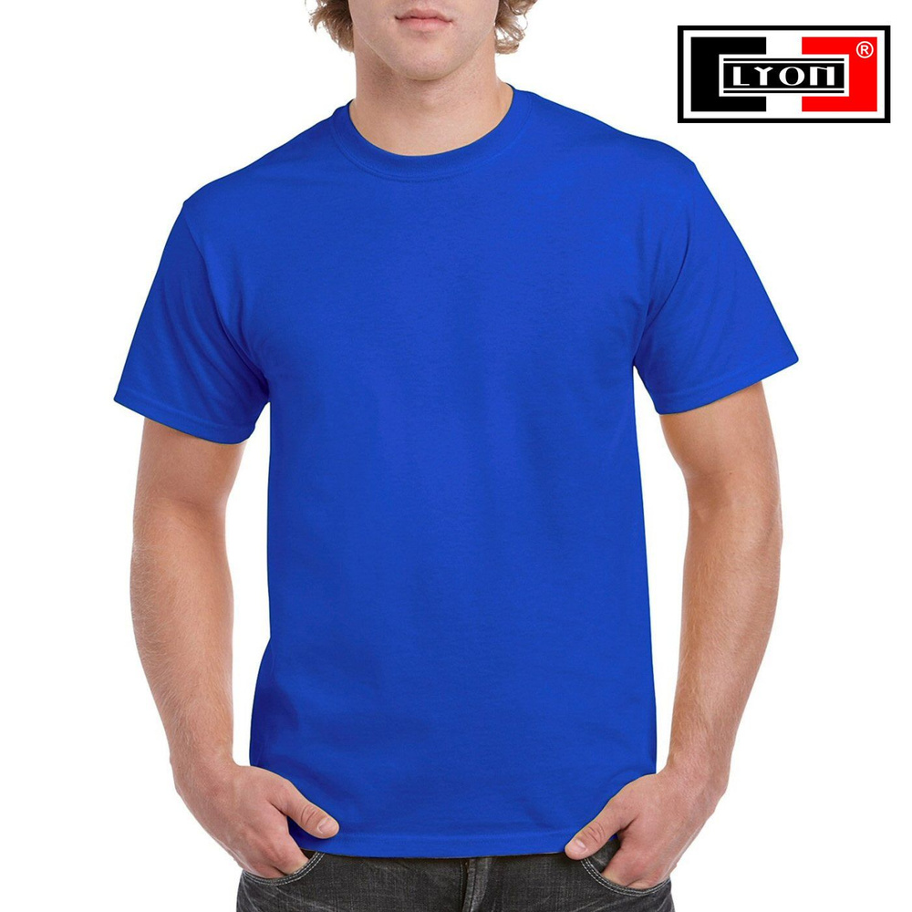 Футболка lyon, размер 54, цвет синий, хлопок 100% - купить по выгодной ...