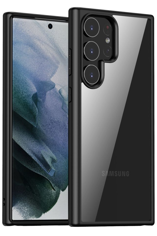 Чехол для Samsung S23 Ultra / Самсунг S23 Ультра прозрачный с ...
