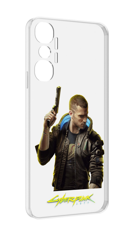 Чехол-бампер MyPads для Infinix Hot 20 4G с рисунком Cyberpunk-2077 ...