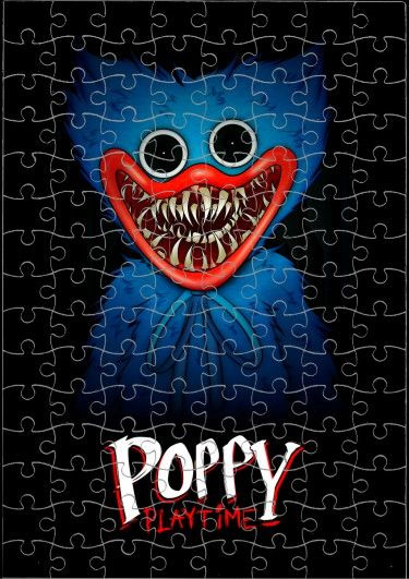 Пазл MIGOM взрослым принт А4 "Попи Плэйтайм - Хагги Вагги, Poppy Playtime - Huggy Wuggy ...
