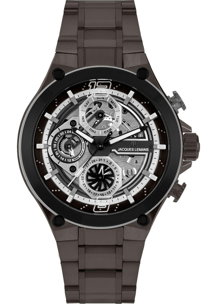 Наручные часы Jacques Lemans 1-2150F, мужские кварцевые спортивные часы ...