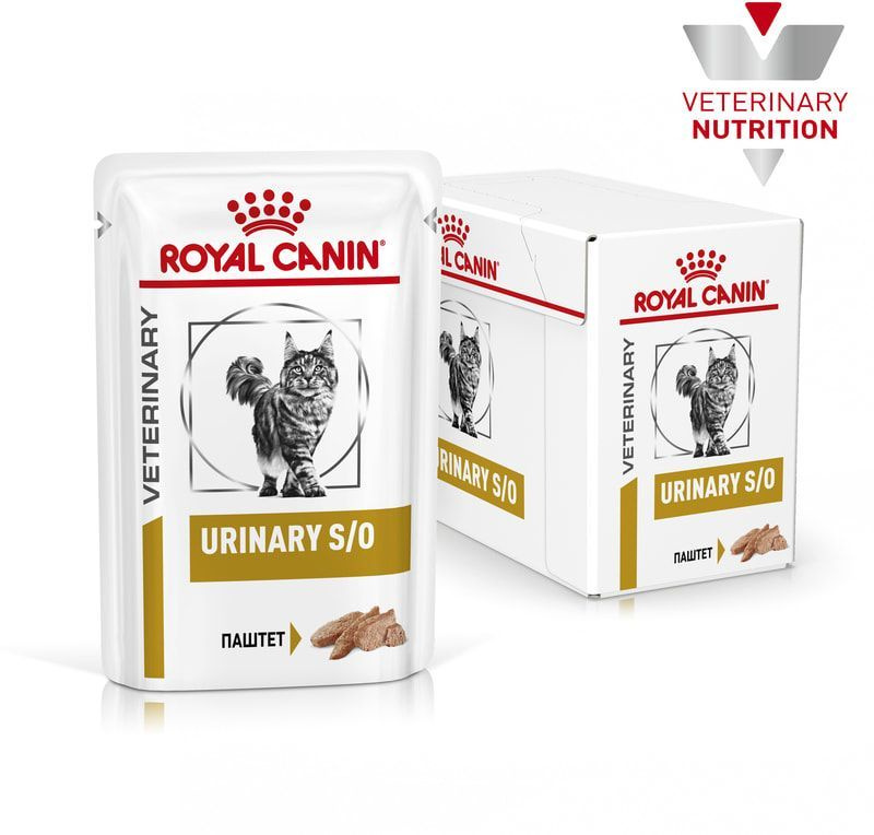 Royal Canin Urinary S/O (паштет) Влажный диетический корм для кошек при ...
