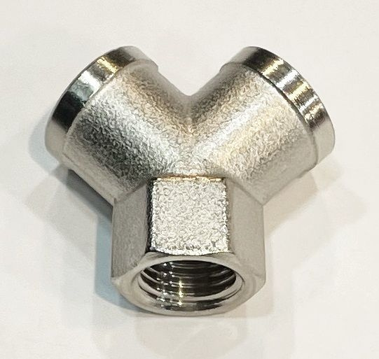 Соединитель переходник Y-образный WALMEC три внутренних резьбы 1/4 ...