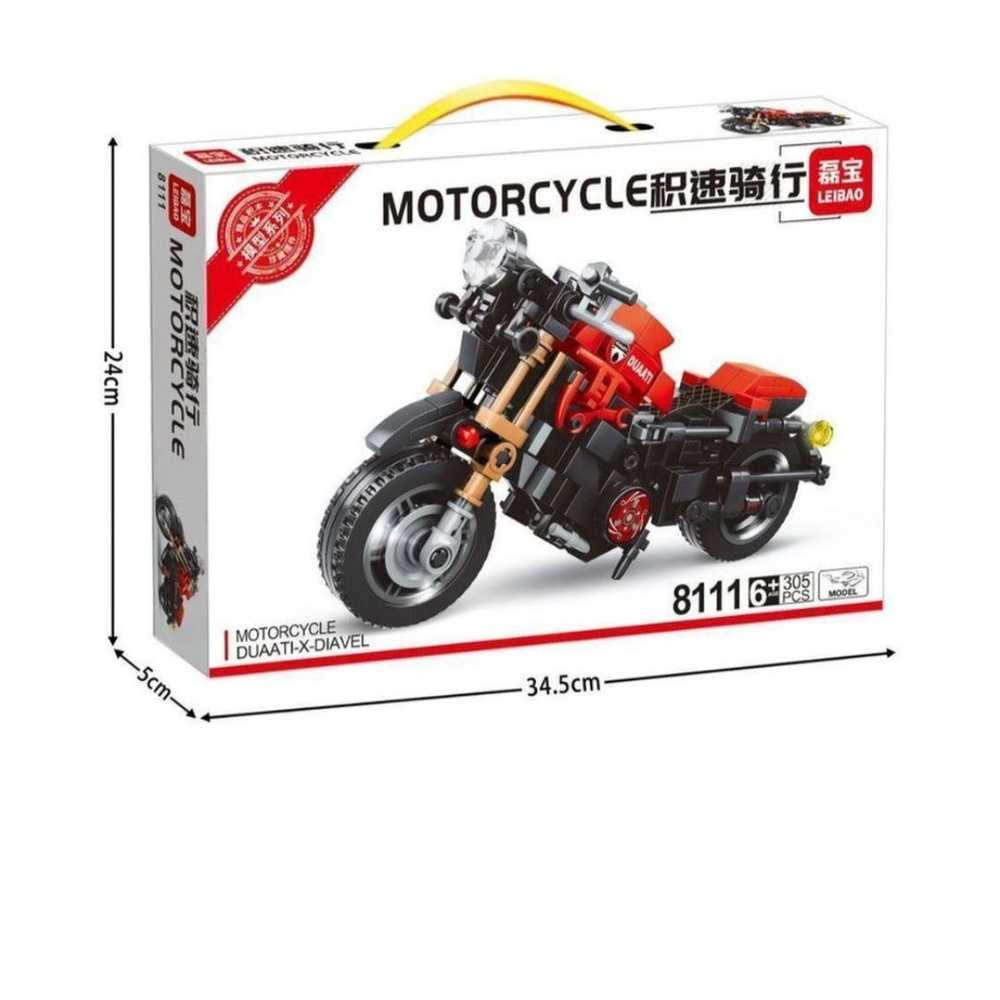 Конструктор мотоцикл с подставкой Ducati 81111, лего совместим - купить ...