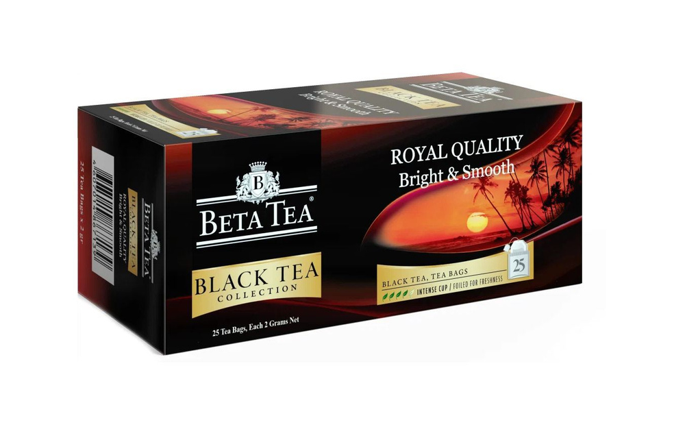 Beta Tea Чай черный Королевское качество, 25 пакетиков по 1,5 г - купить с доставкой по выгодным ...
