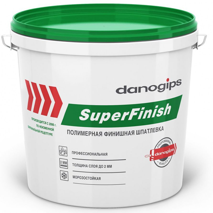 Шпаклевка универсальная 3 литра / 5 кг DANOGIPS Super Finish готовая смесь финишная купить по ...
