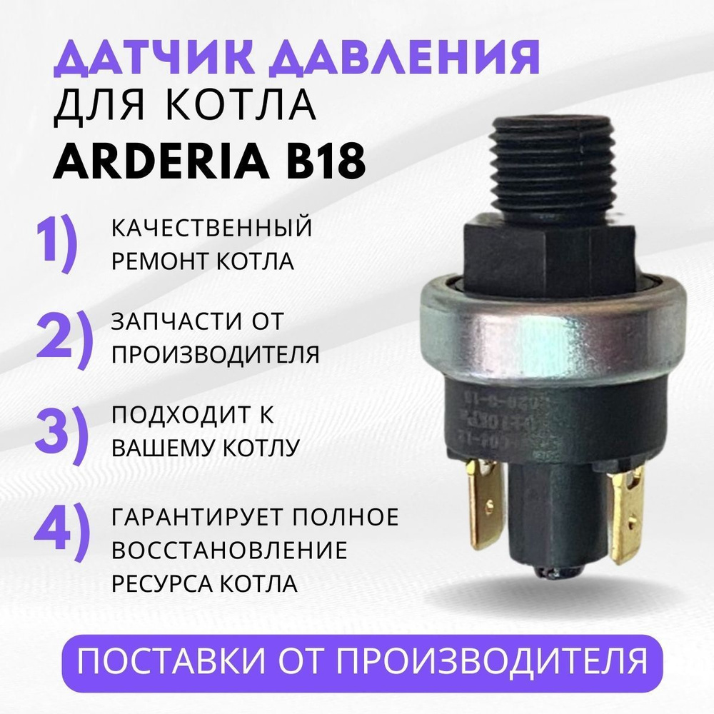 Запчасти и аксессуары для котлов Arderia Датчик минимального давления котла B18 - купить по ...
