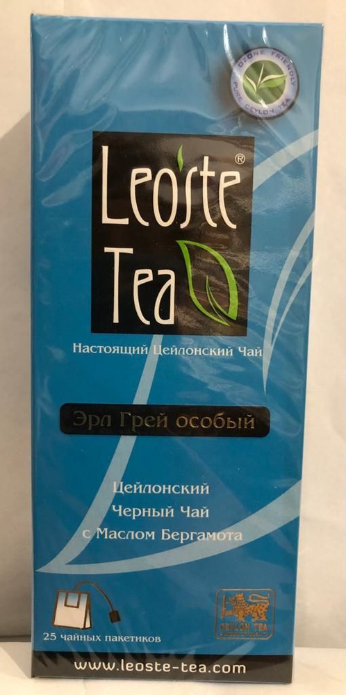 Чай черный Leoste tea Эрл Грей Особый 25 пакетиков. - купить с ...