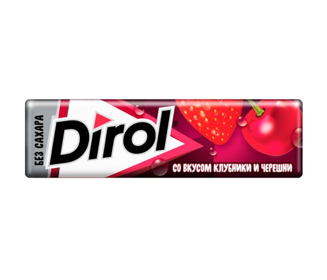 Dirol Жевательная резинка Черешня и клубника, 13,6 г - купить с ...