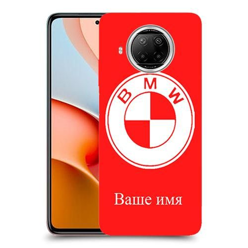 чехол для Xiaomi Redmi Note 9 Pro 5G с дизайном и вашим именем BMW цвет ...