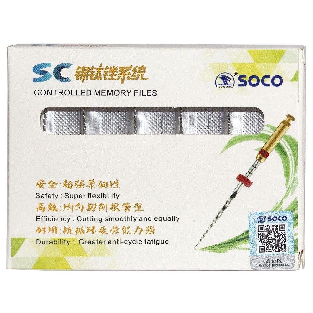 SOCO SC 1001 (Соко СК) машинные файлы с памятью формы, ассорти, 31 мм ...