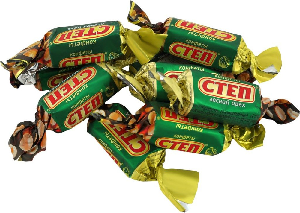 Конфеты СЛАВЯНКА Степ с арахисом и фундуком, 1 кг, Россия - купить с ...